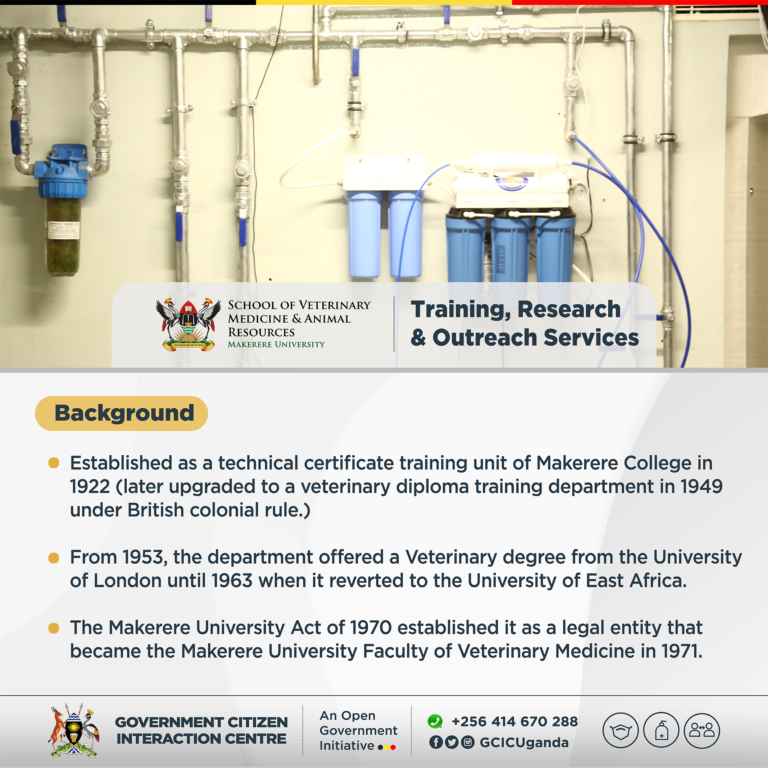 College of Veterinary Medicine, Animal Resources and Bio Security ...